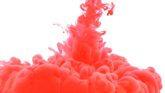 استوک فوتیج : دود قرمز 42338 Red Ink Smoke On White - مزرعه فوتیج