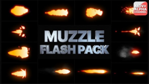 فوتیج شلیک گلوله 42515 Muzzle Flash Pack - مزرعه فوتیج