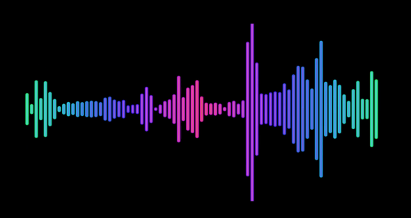 فوتیج اکولایزر 32810 Audio Spectrum Line Waveform Animation - مزرعه فوتیج
