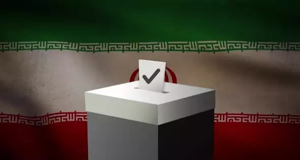 فوتیج صندوق رای برای انتخابات ایران 30819 Casting Vote Into The Ballot ...
