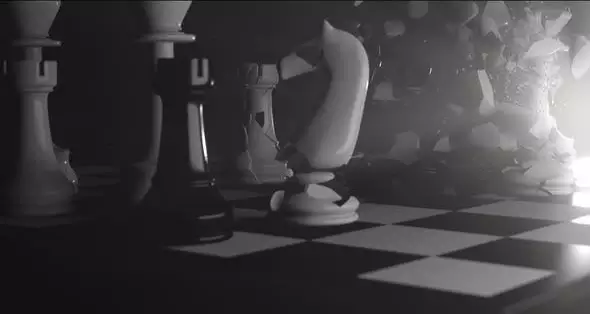 فوتیج مهره های شطرنج 40910 Figures On Chessboard مزرعه فوتیج