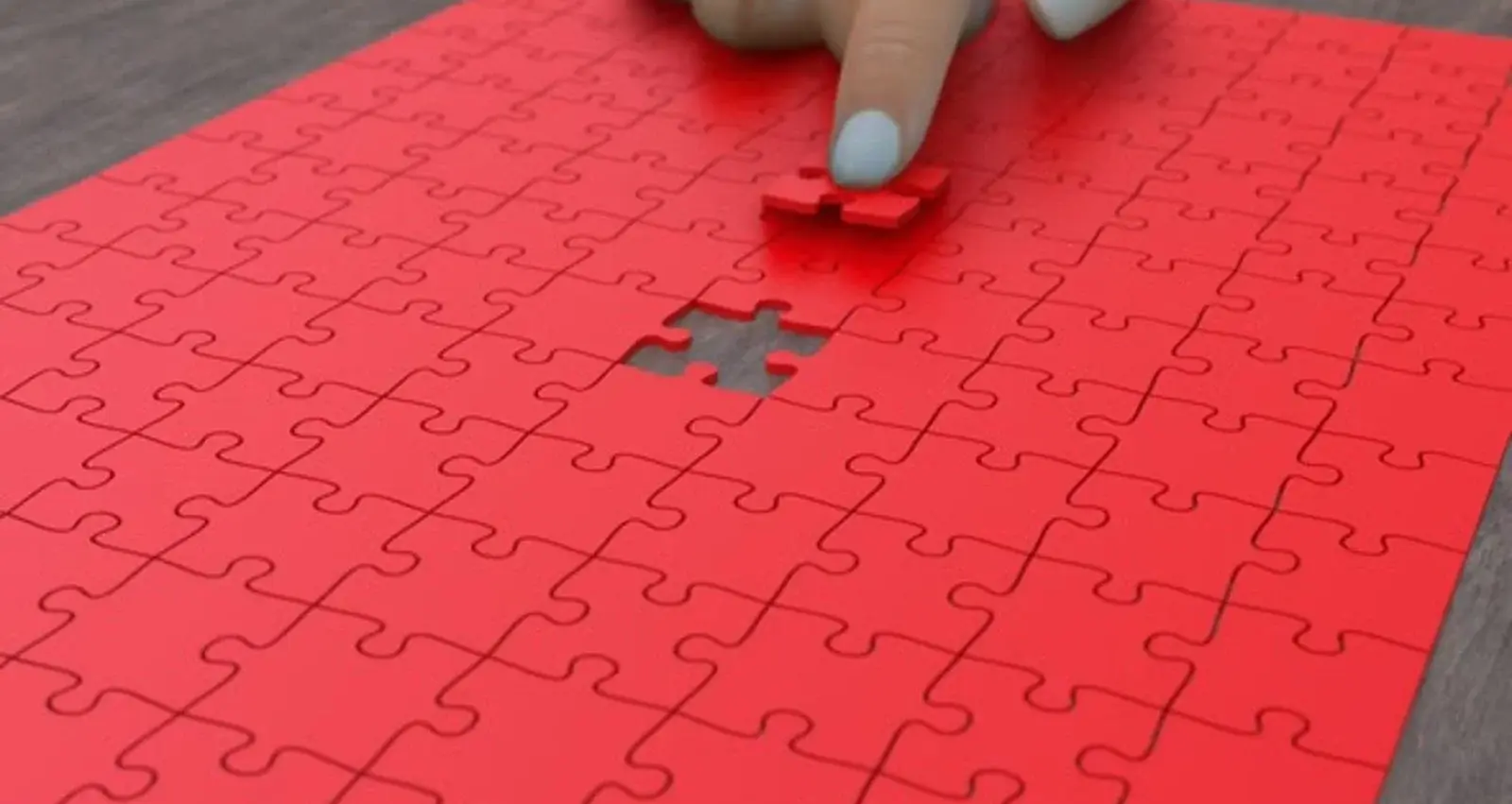 انیمیشن پازل قرمز 14547 Connection Concept Puzzles - مزرعه فوتیج